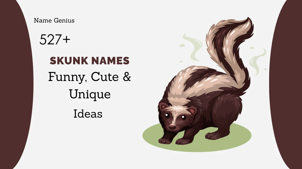 527+ Skunk Names: Funny, Cute & Unique Ideas for Pet Lovers
